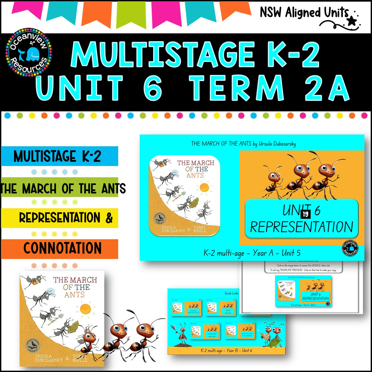 "MARCH OF THE ANTS" NSW Multi Stage K-2 Unit 6 component B ENGLISH TER