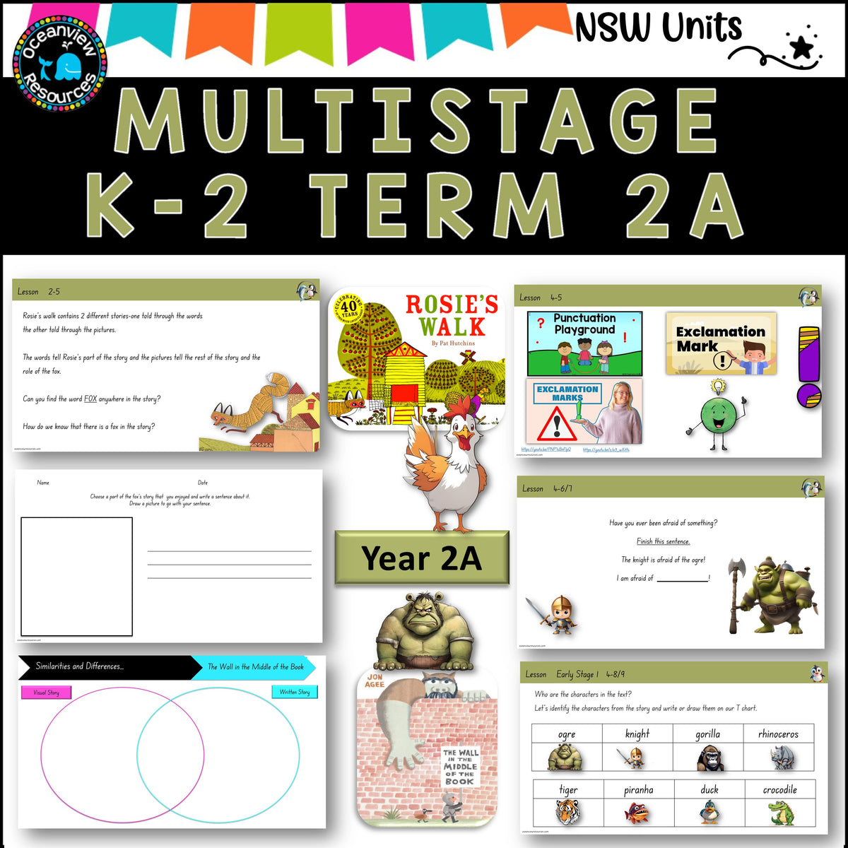 "ROSIE'S WALK,WALL" NSW Multi Stage K-2 Unit 8 component B ENGLISH TER