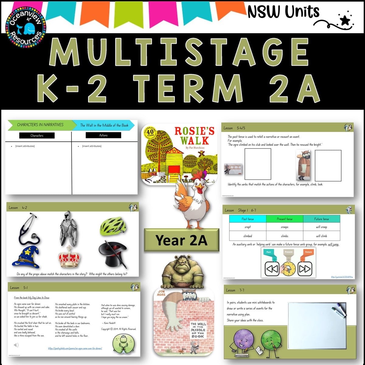 "ROSIE'S WALK,WALL" NSW Multi Stage K-2 Unit 8 component B ENGLISH TER