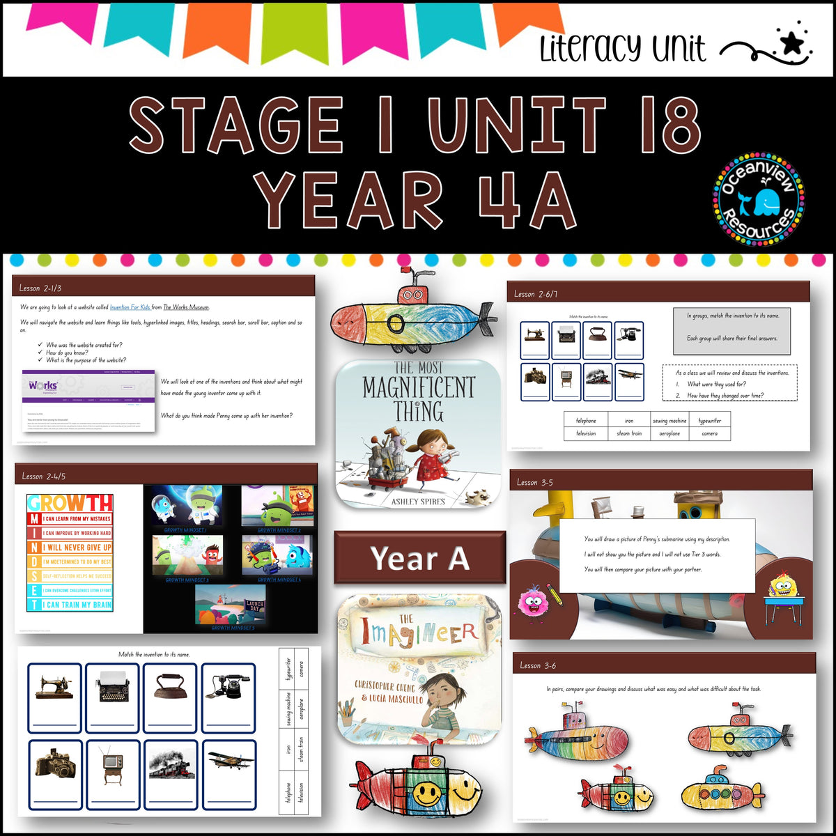 NSW DET Stage 1 English Unit 18 THE IMAGINEER, MAGNIFICENT THING Comp