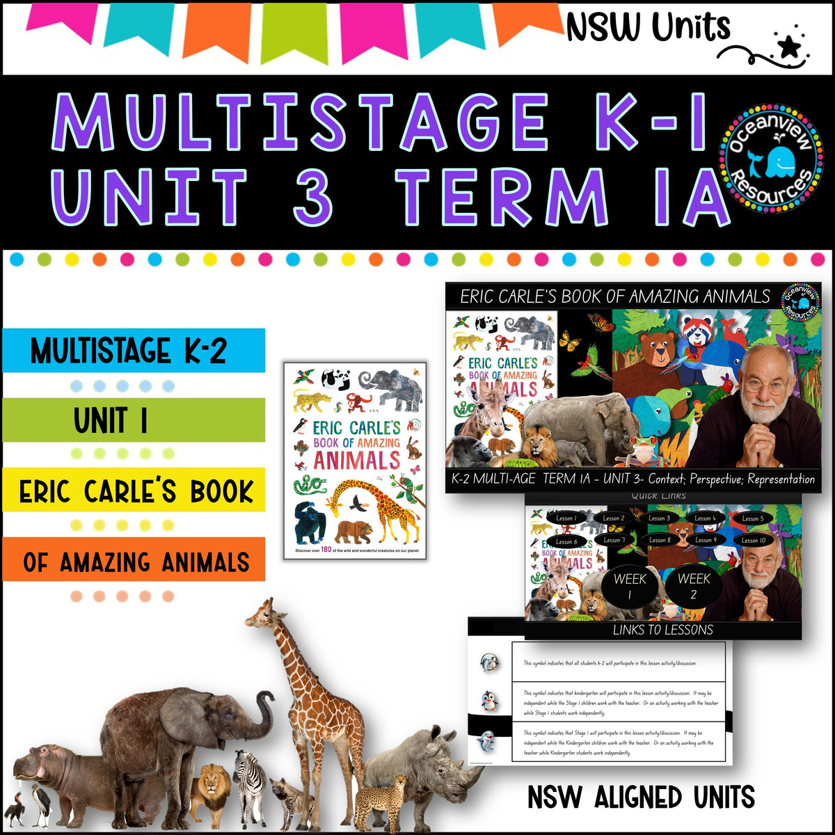 ERIC CARLE'S AMAZING ANIMALS MultiStage K-2 Unit3 comp B ENGLISH TERM