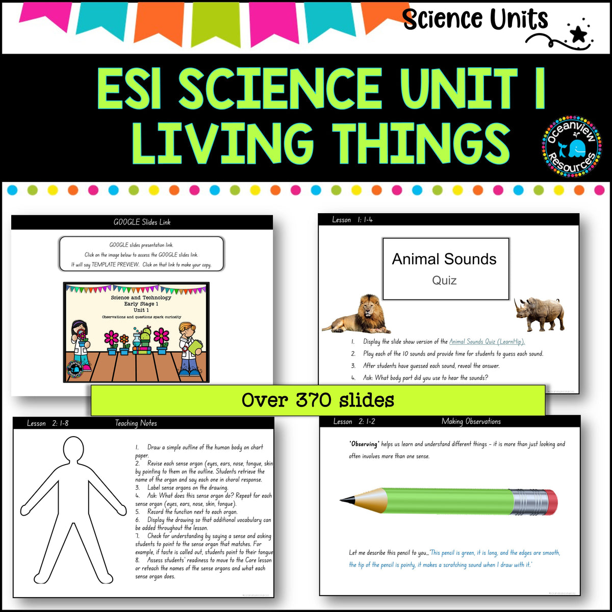 ES1(Kindy) NSW Science Unit 1 Teaching unit- Living Things