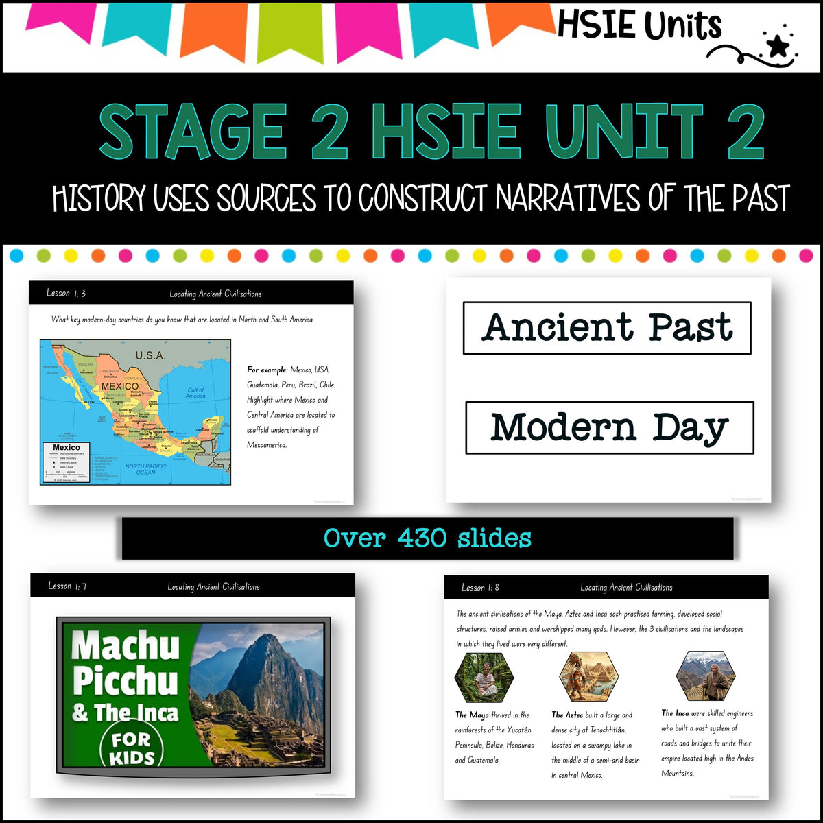 STAGE 2 UNIT 2 NSW DET aligned HSIE unit- History learning from Ancien