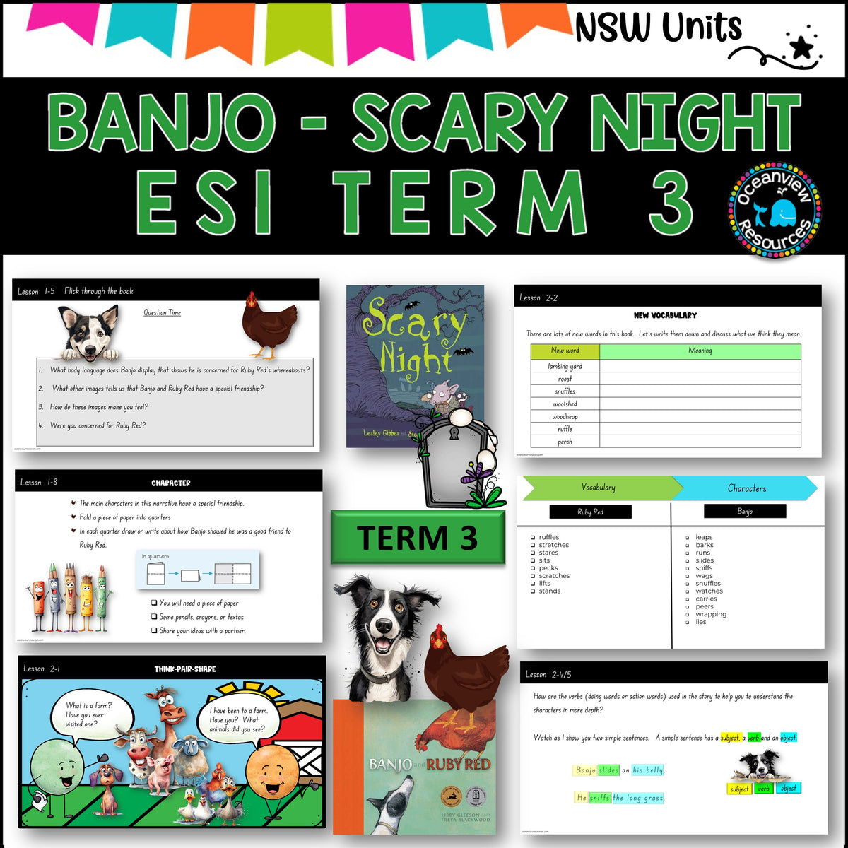 RUBY RED, SCARY NIGHT Unit 14, 2 week unit ES1 Term 3, NSW DET mentor