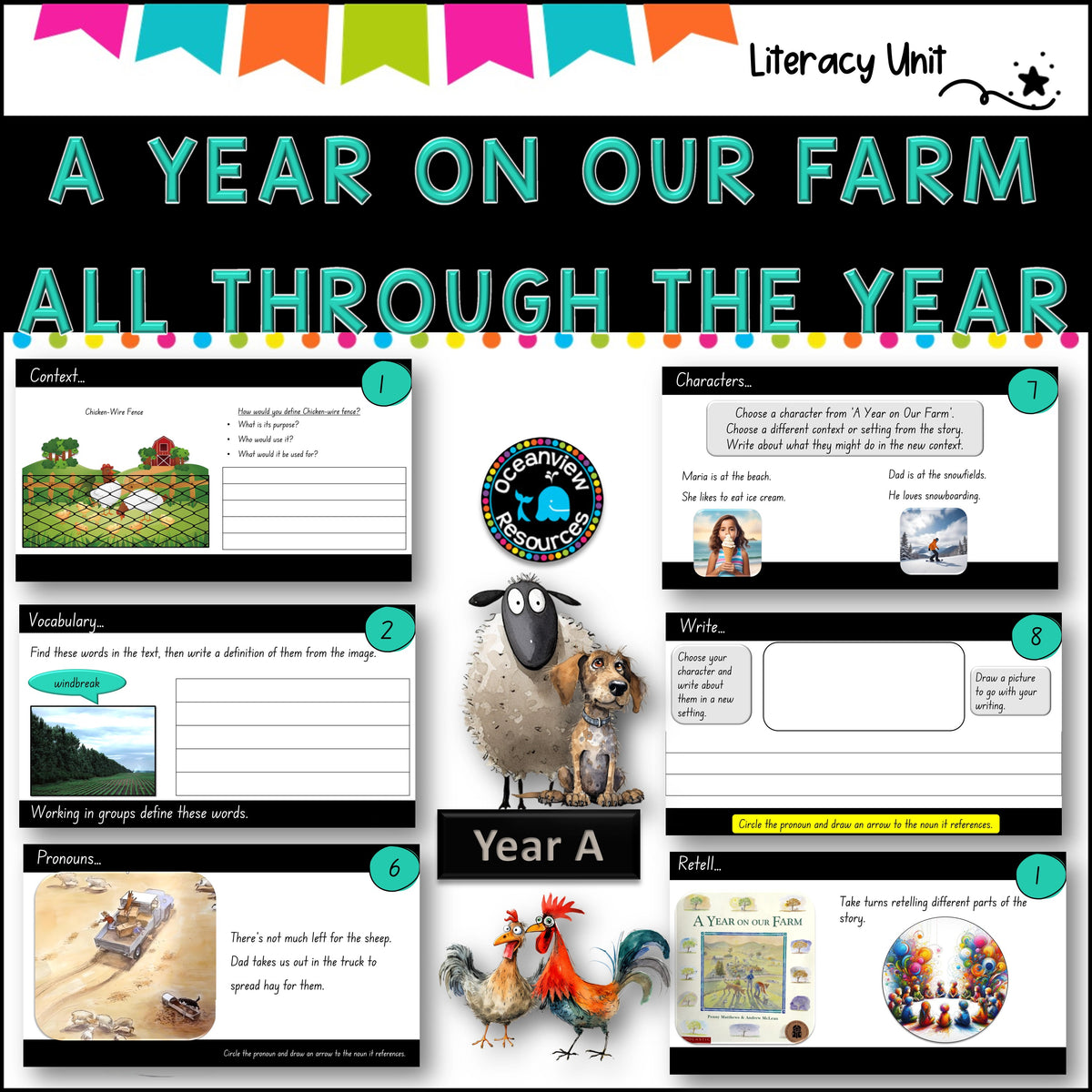 CONTEXT-English St 1 Unit 7- NSW (YR A) A year on our Farm, All throug