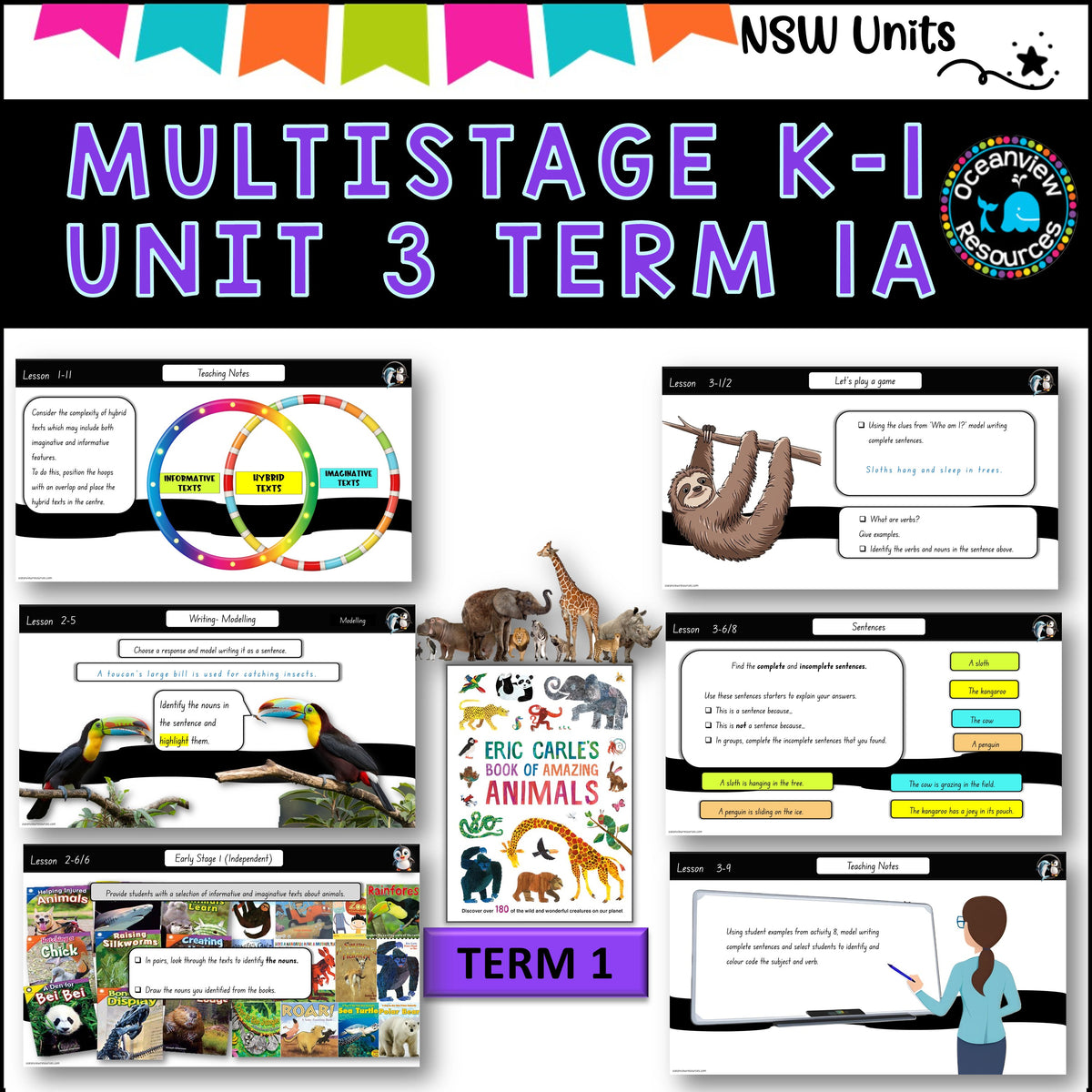 ERIC CARLE'S AMAZING ANIMALS MultiStage K-2 Unit3 comp B ENGLISH TERM