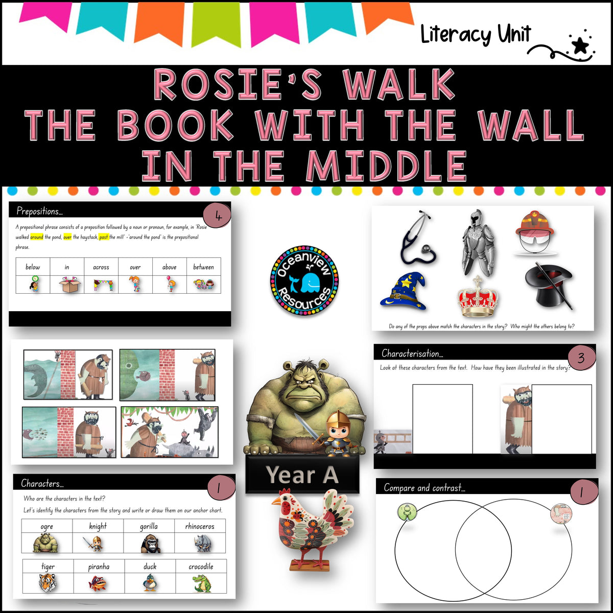 NARRATIVE- English Stage 1 Unit 8- component B (YEAR A) Rosie, Book wi
