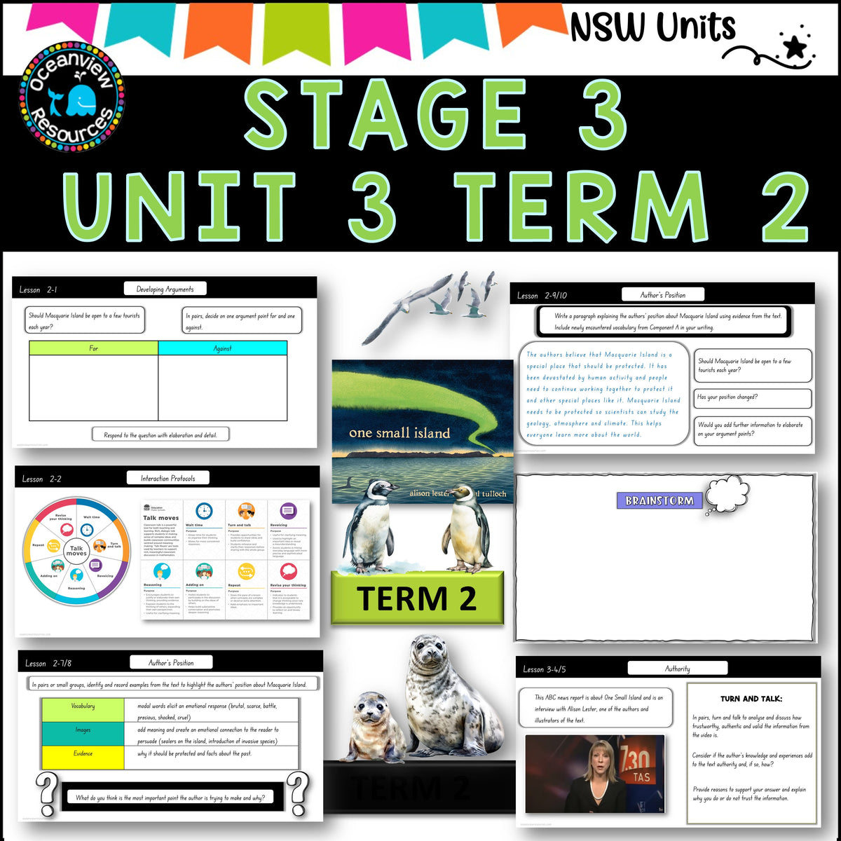 ONE SMALL ISLAND by A Lester NSW DET Stage 3 Unit 3 Term 1A Year B Com