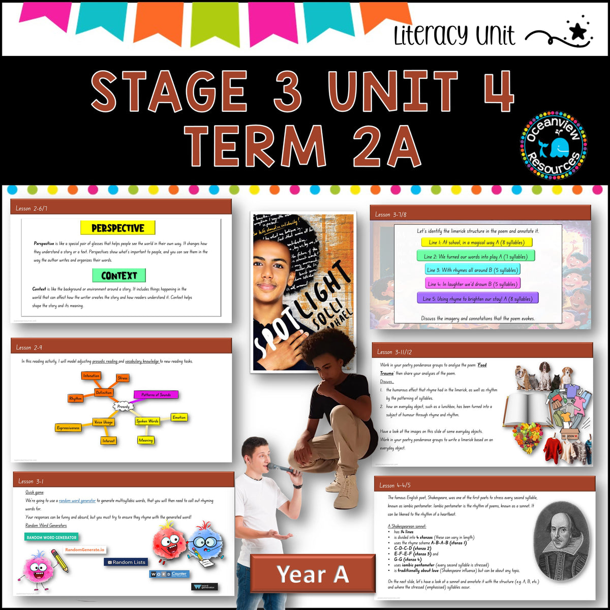 SPOTLIGHT -NSW DET Stage 3 Unit 4 Term 2A Year B Component B NSW DET