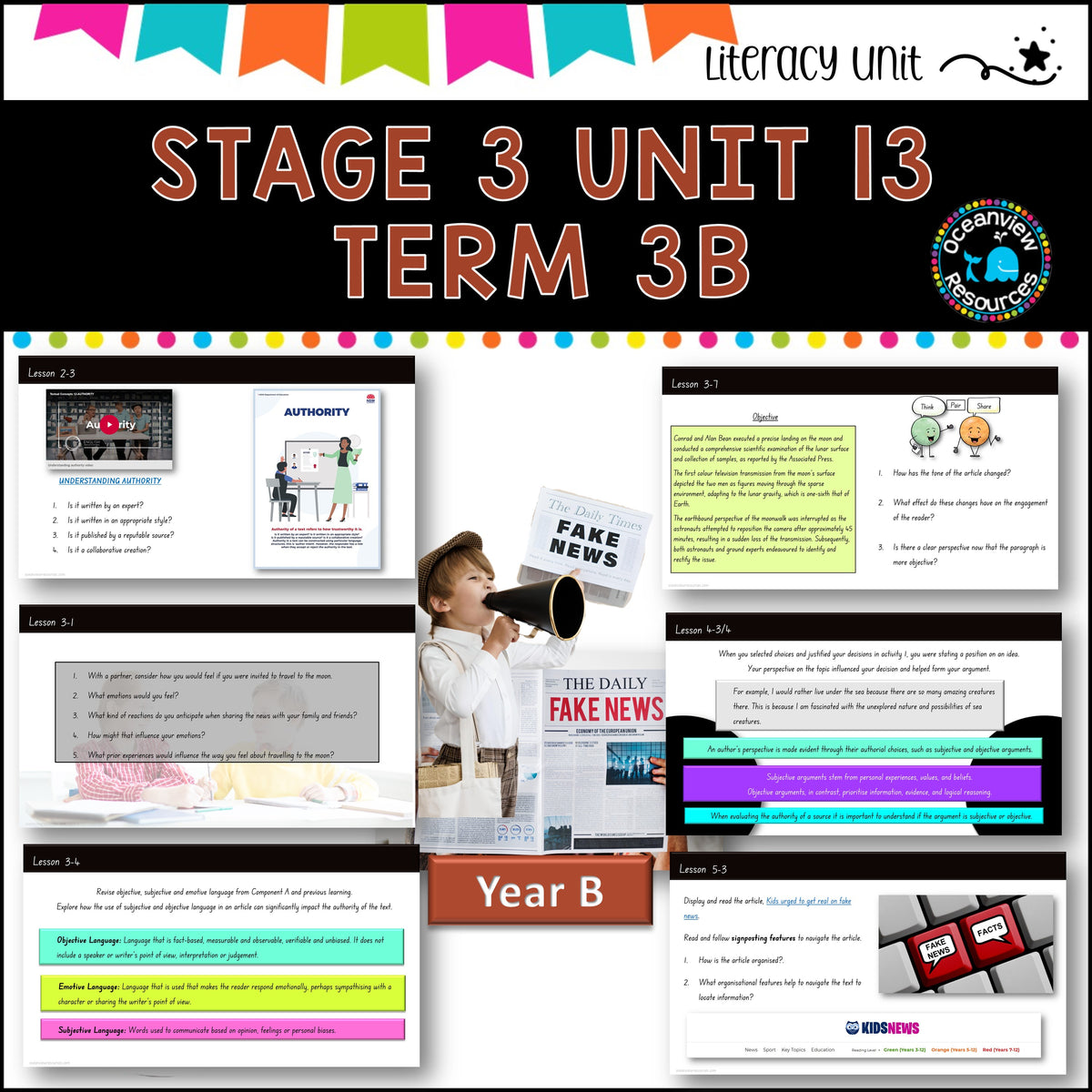 FAKE NEWS -NSW DET Stage 3 Unit 13 Term 3B Year B Component B NSW DET