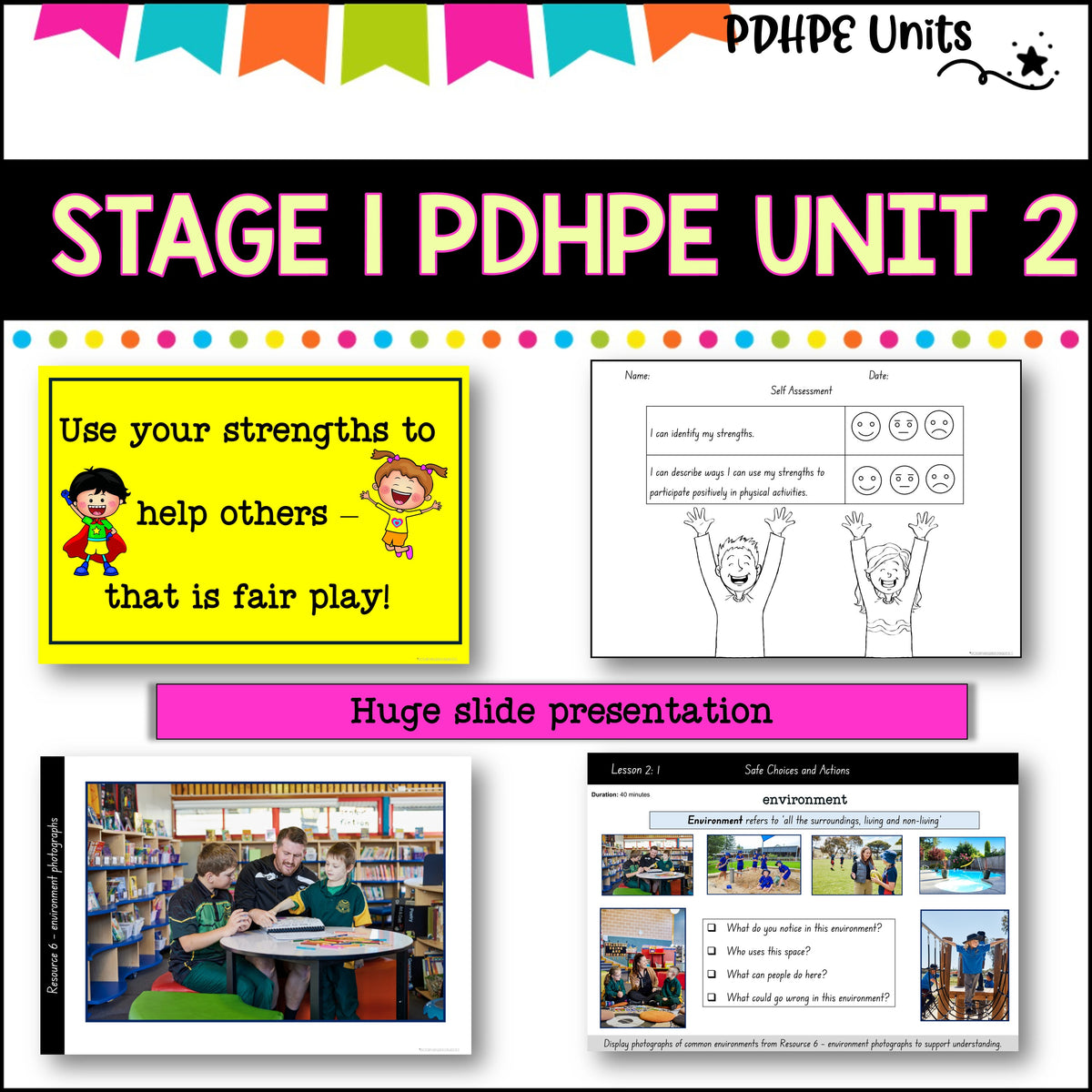 STAGE 1 UNIT 2 NSW PDHPE movement, respectful relationships, self mana