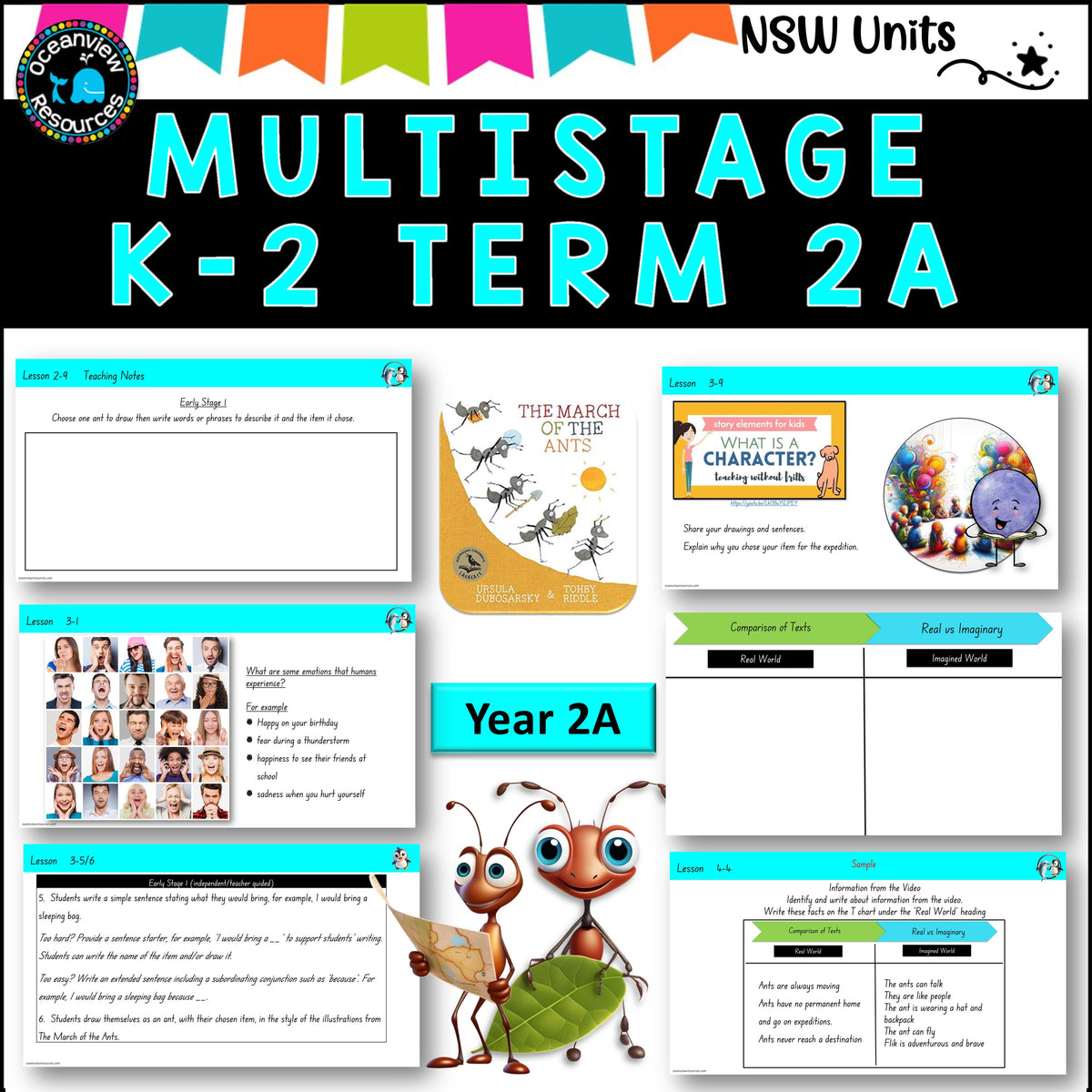 "MARCH OF THE ANTS" NSW Multi Stage K-2 Unit 6 component B ENGLISH TER