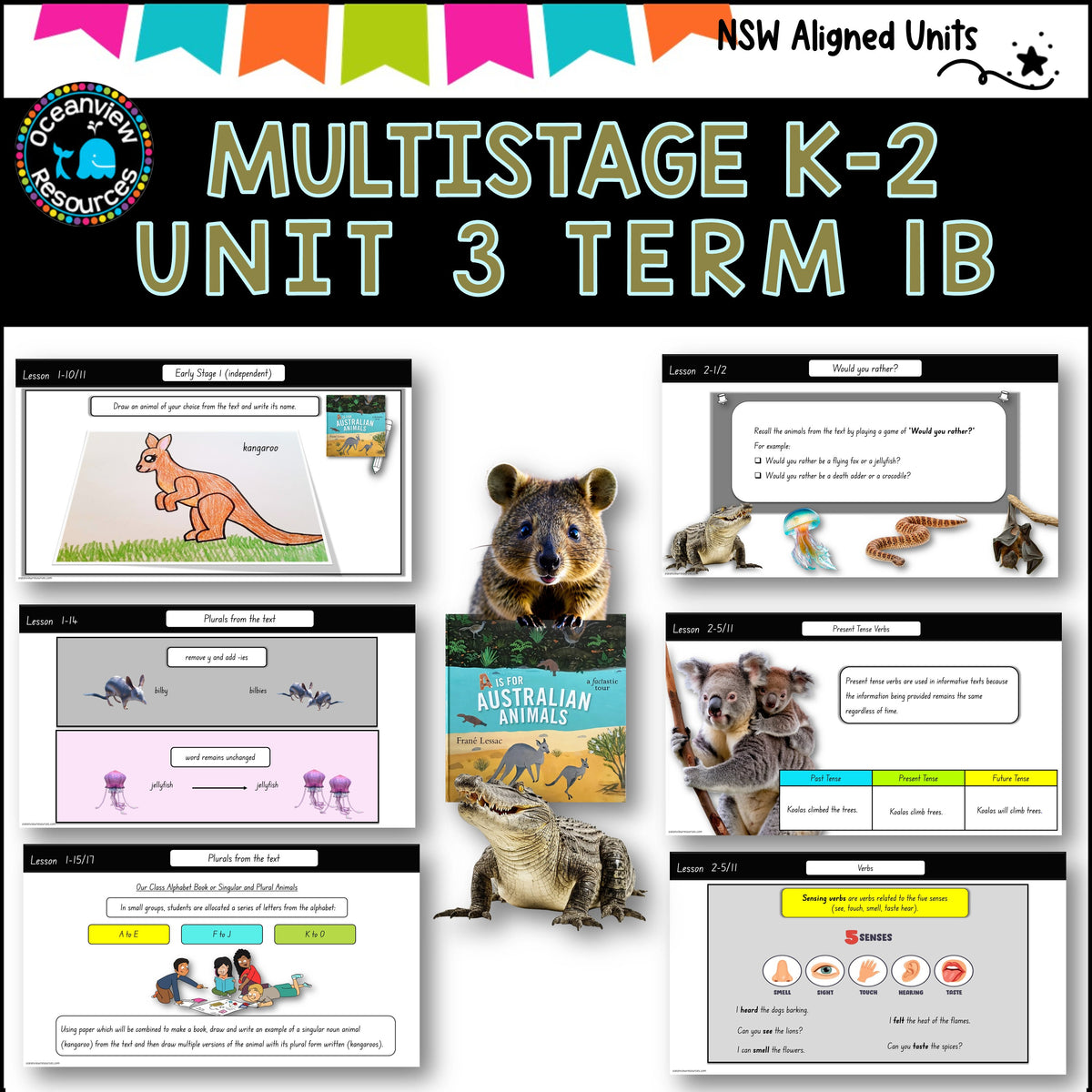 A IS FOR AUSTRALIAN ANIMALS Multi-age K-2 Unit 3 comp B TERM 1B NSW DE