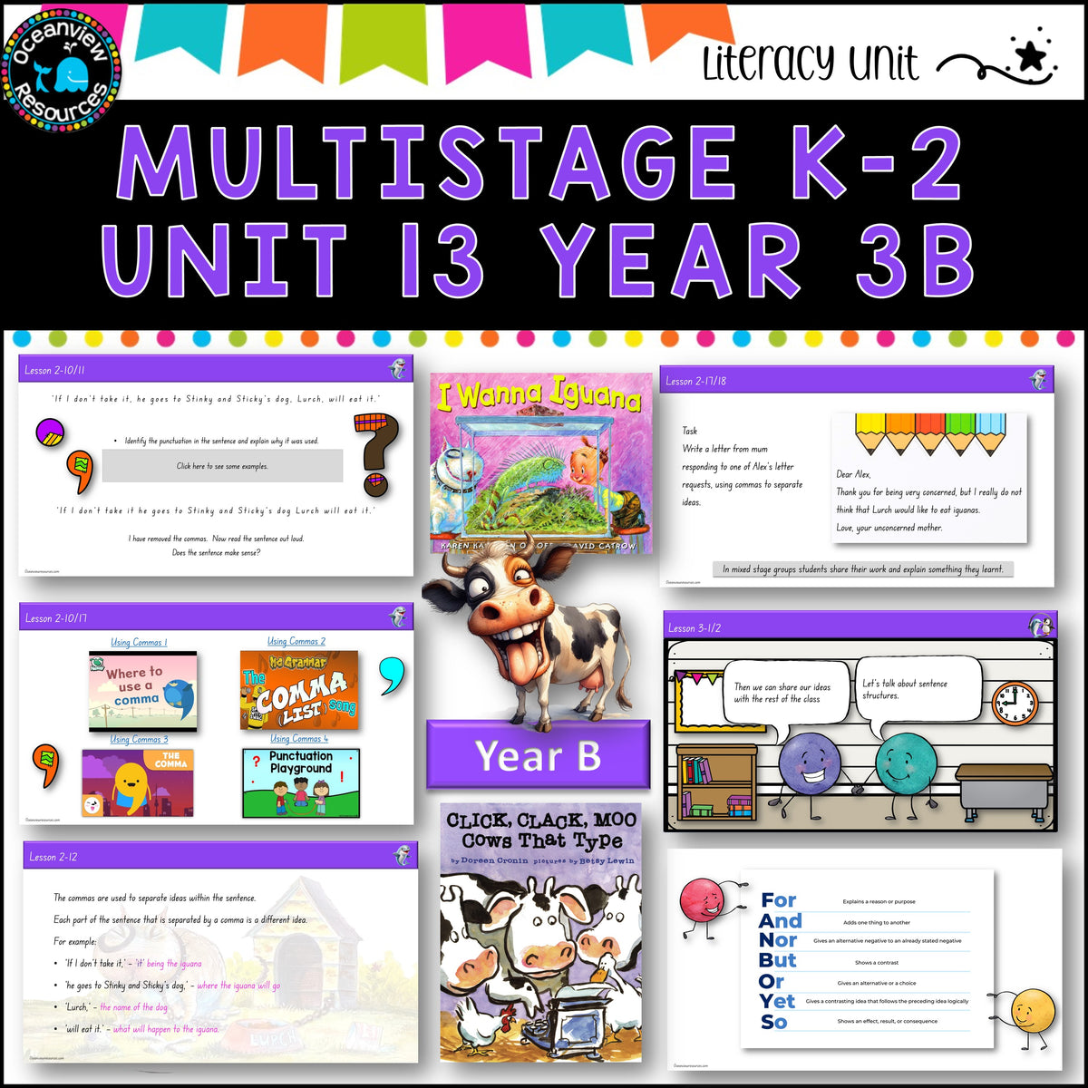 CLICK CLACK MOO, WANNA IGUANA NSW Multi Stage K2 Unit 13 comp B ENGLIS