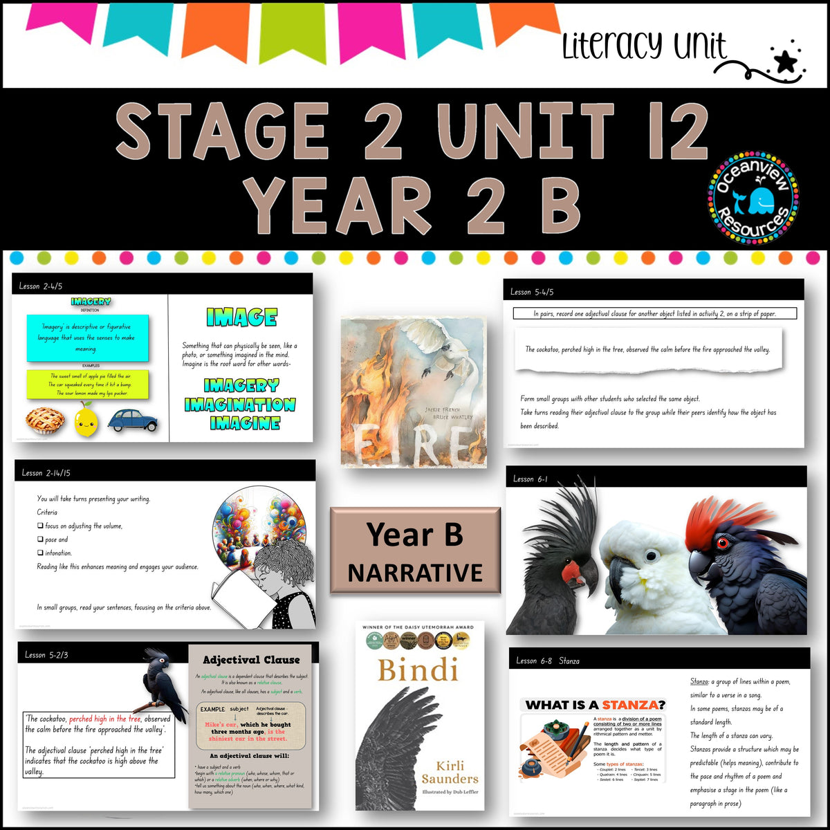 BINDI and FIRE -NSW Stage 2 Unit 12 Week 2B- Imagery, Symbolism, Conno