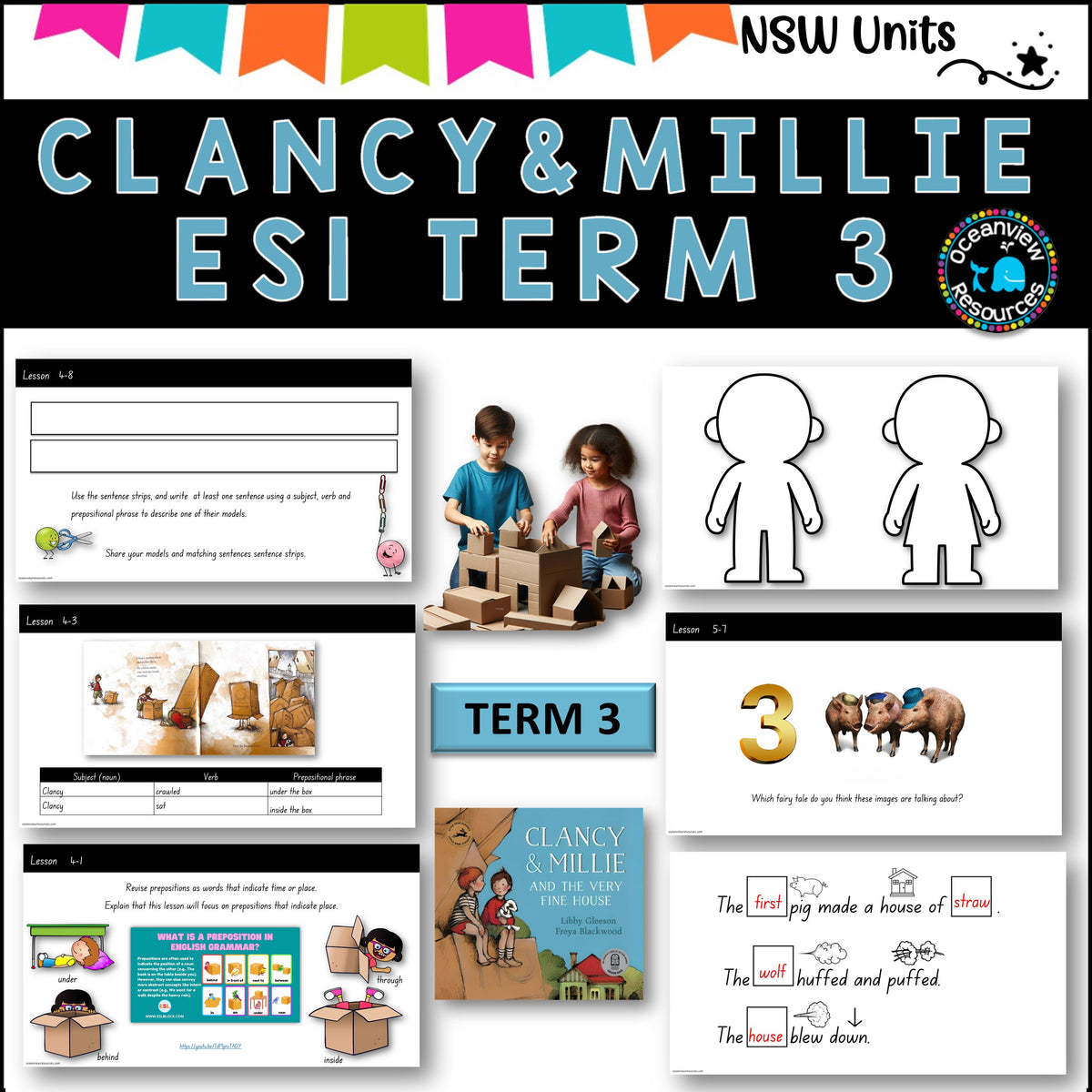 CLANCY & MILLIE Unit 12, 2 week unit ES1 Term 3, NSW DET mentor text N