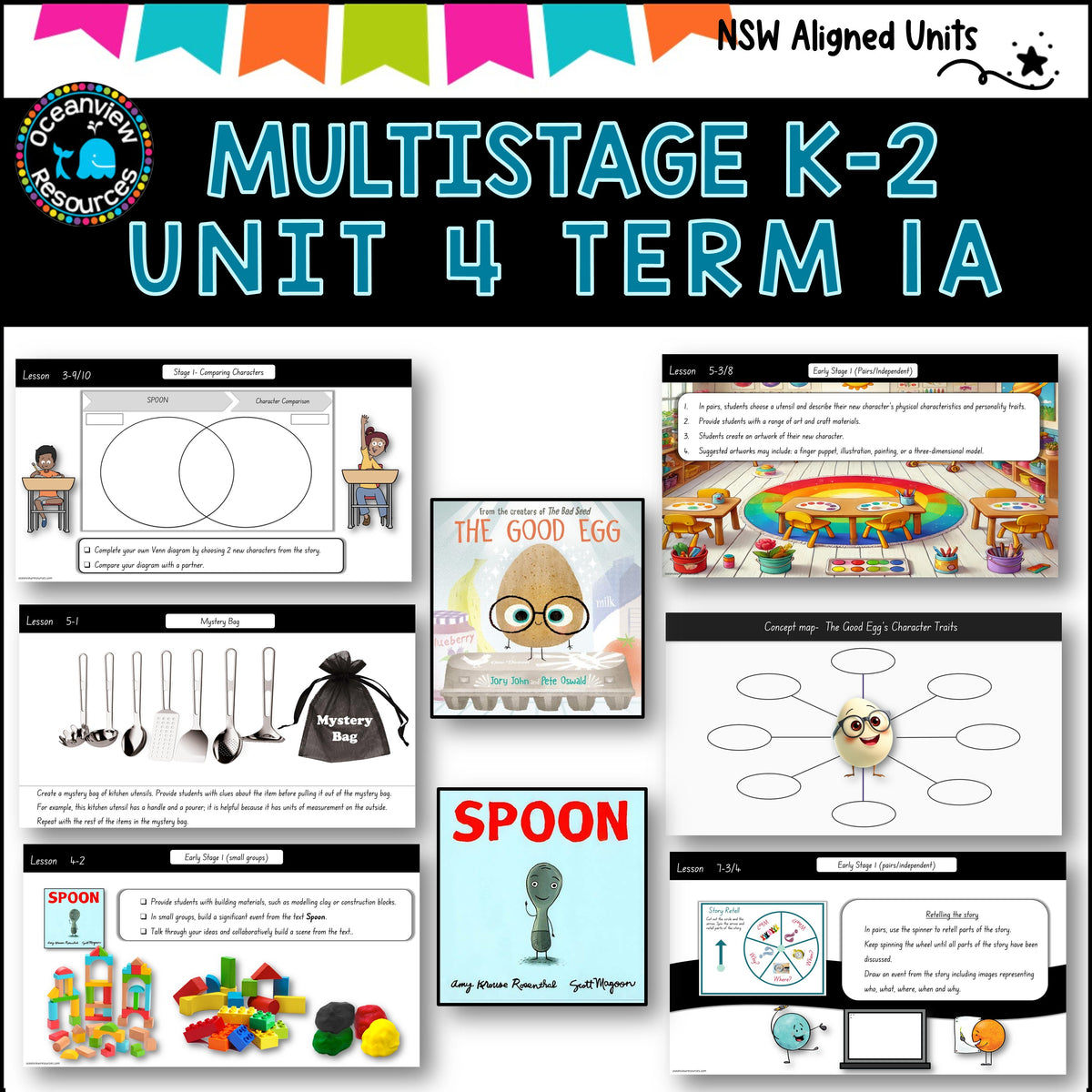 THE GOOD EGG, SPOON Multi-Stage K-2 Unit 4 comp B ENGLISH TERM 1A