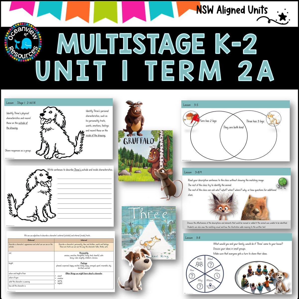 "THREE, THE GRUFFALO" NSW Multigrade K-2 Unit 9 Component B ENGLISH TE