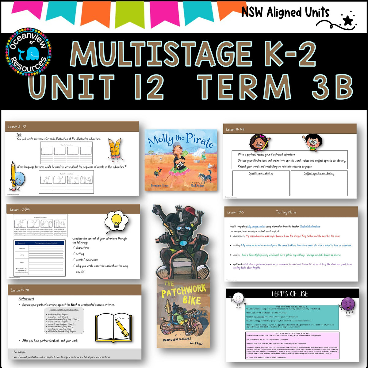 THE PATCHWORK BIKE NSW Multi Stage K-2 Unit 12 comp B ENGLISH TERM 3B