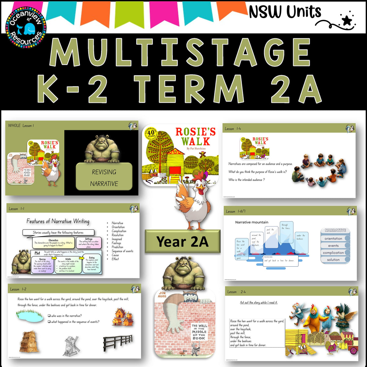 "ROSIE'S WALK,WALL" NSW Multi Stage K-2 Unit 8 component B ENGLISH TER