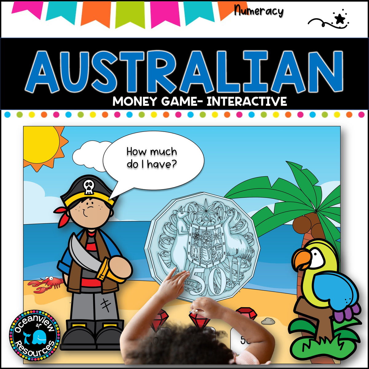 Australian Money- Interactive Game and worksheets Ideal for digital le
