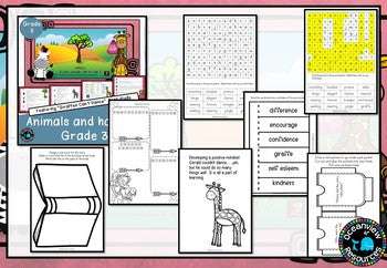 Animals and their Habitats Unit including activities for Giraffes can'