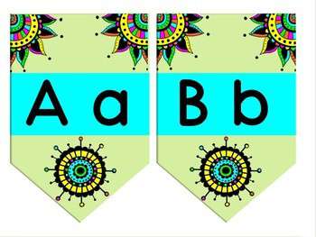 Bunting for classroom bulletin boards - Colorful