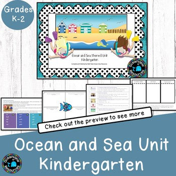 Ocean and sea a complete unit of work for Kindergarten