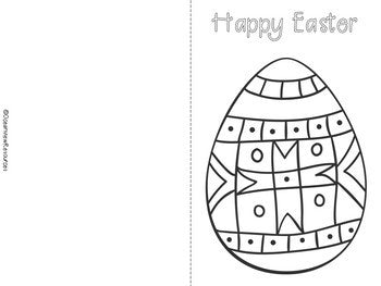Easter Cards to Color -Print and go