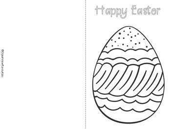 Easter Cards to Color -Print and go