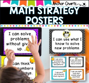 Math Strategy Posters l Positive Mindset l What I can do if I get stuc