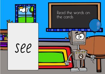 High Frequency Words and initial sounds. Star Words Level 1 BOOM CARDS