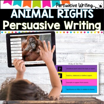 Animal Pictures for Persuasive l Opinion Writing l Middle grades
