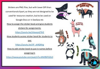 Digital learning Stickers Set 2 CATS