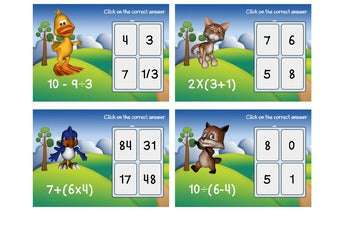 BOOM CARDS-Order of Operations Set 1