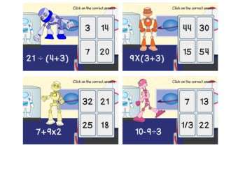 BOOM CARDS-Order of Operations Set 3