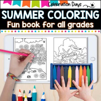 Summer Coloring Pages | End of the Year Coloring Pages| 90 Fun, Creati