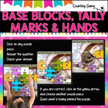 NO PREP MATH GAME - representation of numbers - POWERPOINT GAME