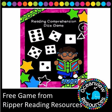 Reading comprehension strategies dice game - read and roll