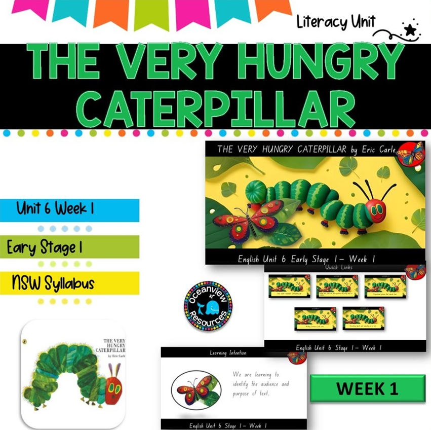 THE VERY HUNGRY CATERPILLAR-NSW ES1 Unit 6 - component B WEEK 1 Englis