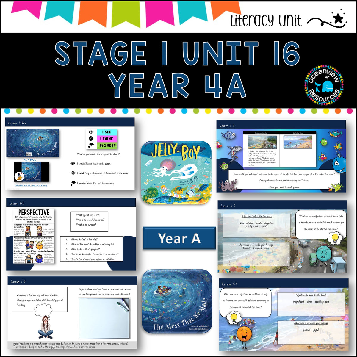 NSW DET Stage 1 English Unit 16 THE MESS WE MADE, JELLY BOY Component