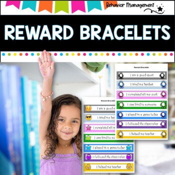 REWARD BRACELETS *Positive Reinforcement -editable