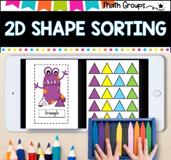 2D Shape Sort- Tissue box monsters