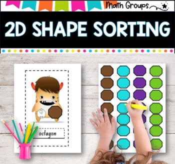 2D Shape Sort- Tissue box monsters