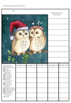 Christmas Writing Templates with stimulus pictures-Portrait
