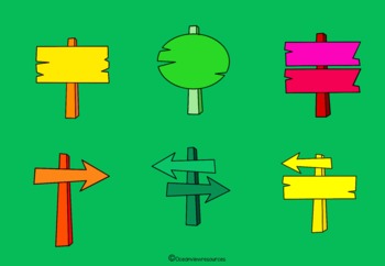 Doodle Signs Clipart for TPT sellers color