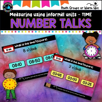 Number Talks - Measuring TIME digital and analog time - Math explorati